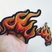 Set of 2 Flame Patch, Fire Patch for Jackets, Flame Sew on Patch, Urban ...