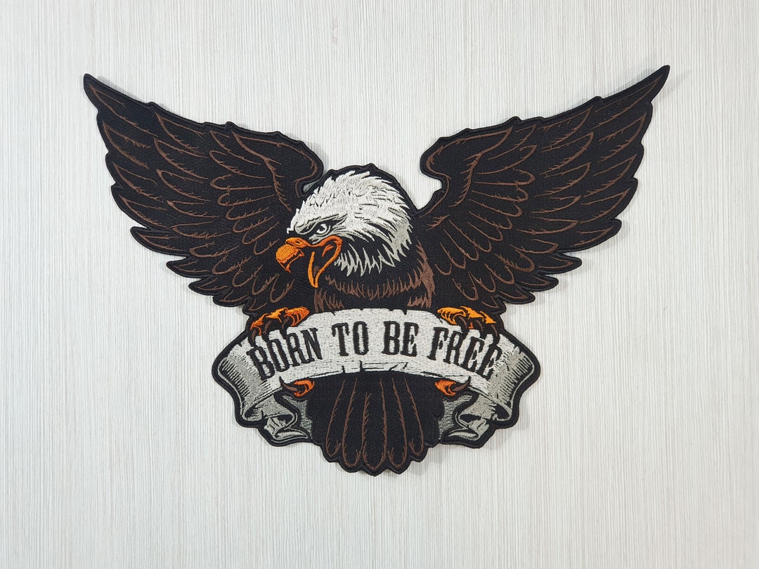 Large Eagle Patch, Pilot Back Patch, Biker Eagle Patch, Sew on Patch ...