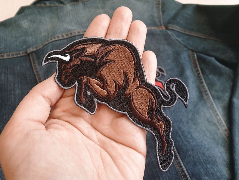 Set of 2 Bull Patch 2pcs Rodeo Patch Sew on Patch Iron on | Etsy