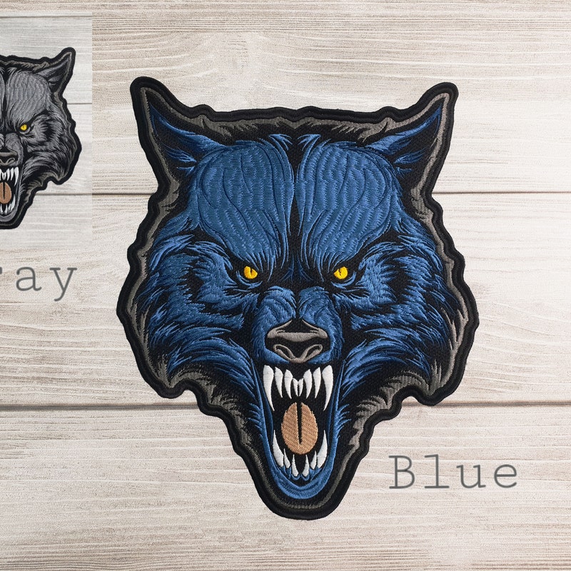 Wolf Patch - Etsy