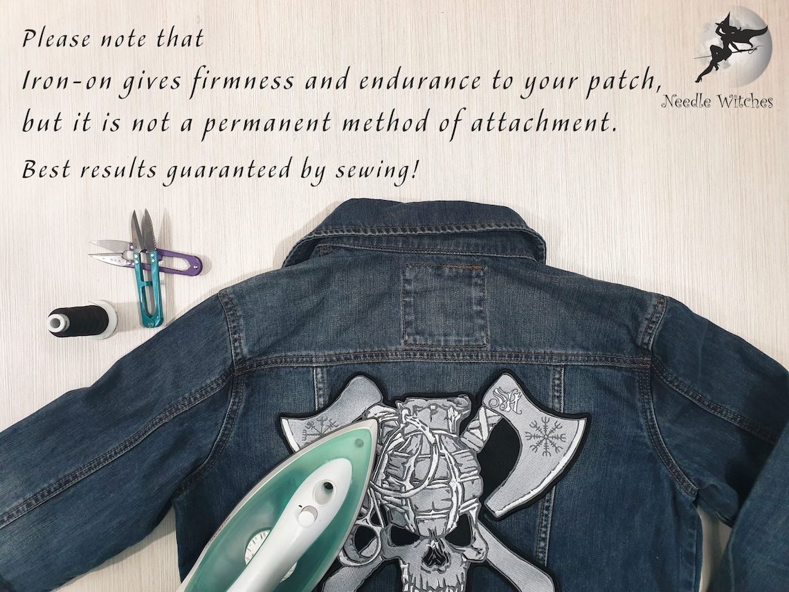 Large Clown Skull Patch Embroidered Skull Back Patch - Etsy