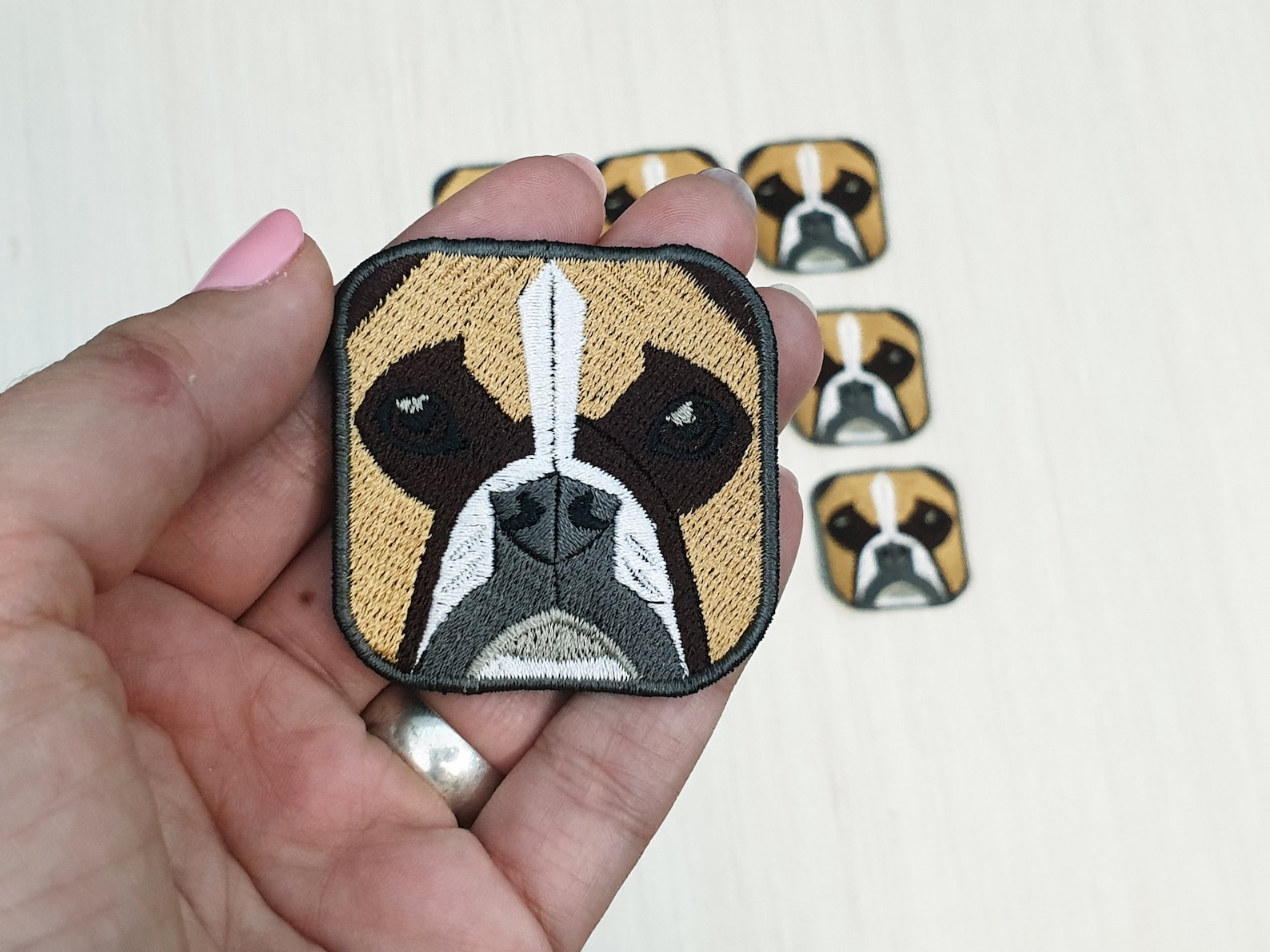 Embroidered Boxer Patch Dog Lover Patch Boxer Applique Dog - Etsy