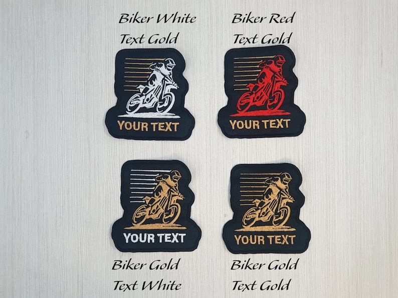 Custom Biker Patch, Race Name Patch, Custom Motocross Patch, Custom ...