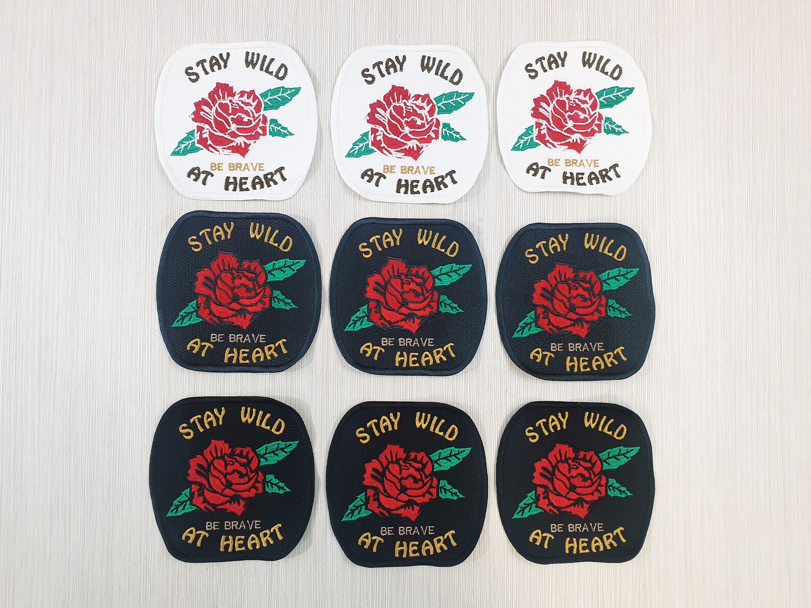 Small Rose Patch for Jacket Iron on Back Patch Embroidered | Etsy