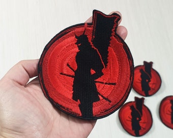 Large Samurai Skull Patch Ninja Back Patch Japanese Warrior | Etsy