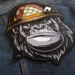 Large Military Monkey Patch, Military Ape Back Patch, Sew on Patch ...