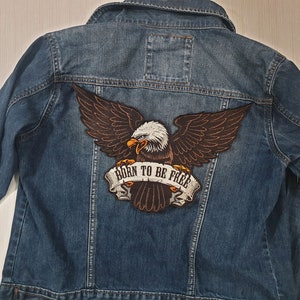 Large Eagle Patch, Pilot Back Patch, Biker Eagle Patch, Sew on Patch, Urban Embroidery Patch ...