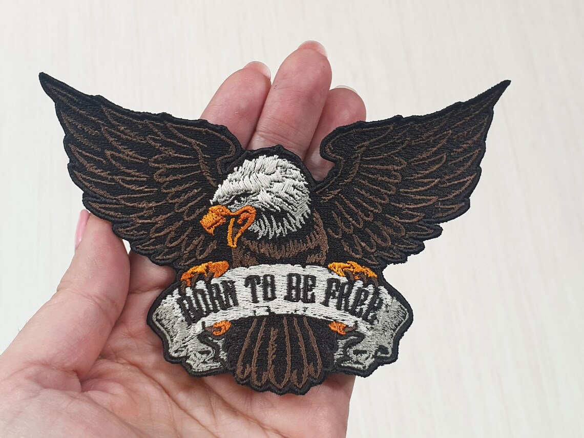 Small Eagle Patch, Pilot Patch, Biker Eagle Patch, Sew on Patch, Urban ...