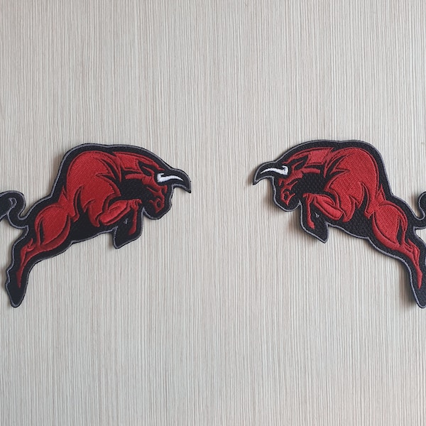Red Bull Embroidery Patch - Etsy