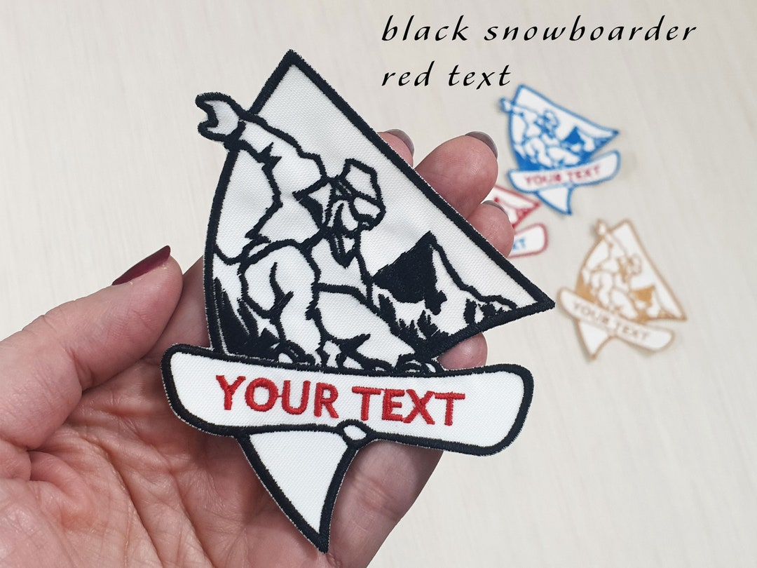Custom Snowboard Patch, Winter Sports Patch, Ski Patch, Mountain ...