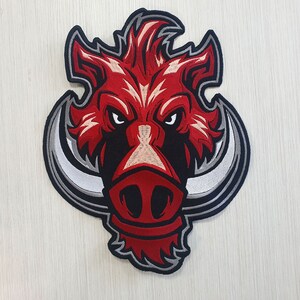 Large Hog Patch, Boar Back Patch for Jackets, Sew on Patch, Urban ...