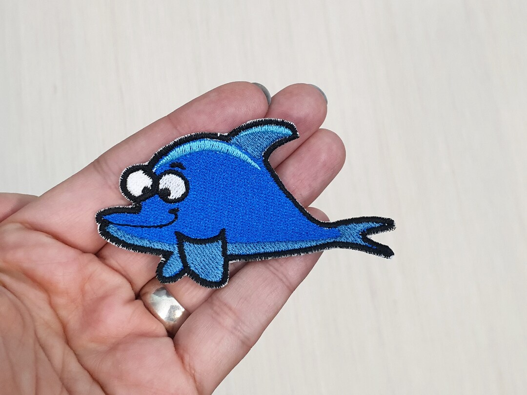 Small Dolphin Kids Patch, Kindergarten Embroidered Applique ...