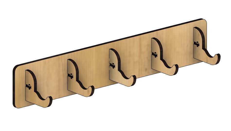 Coat Hook Laser Cutter SVG File Glowforge File - Etsy