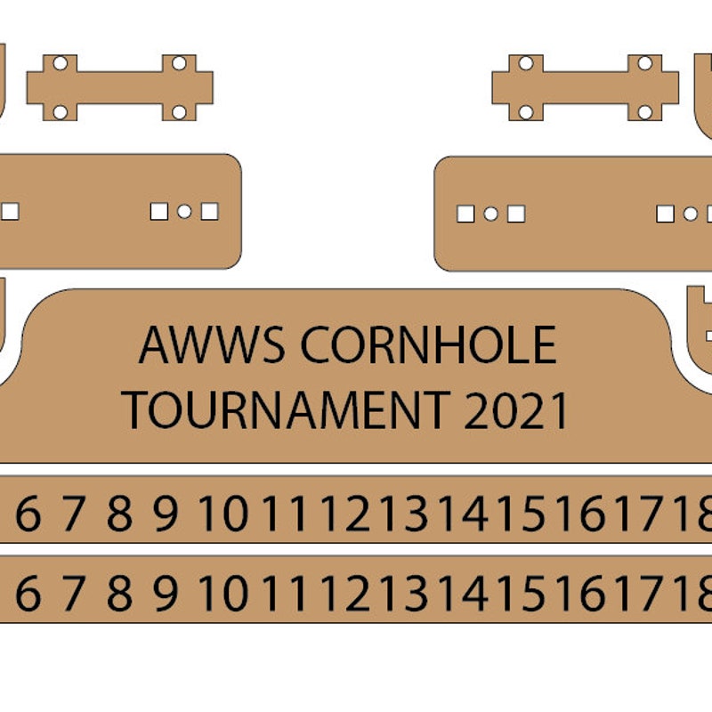 Cornhole Scoreboard Svg - Etsy