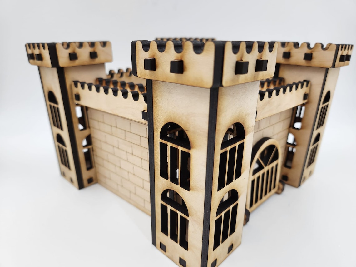 Castle Wood Laser Cutter SVG File Glowforge File - Etsy