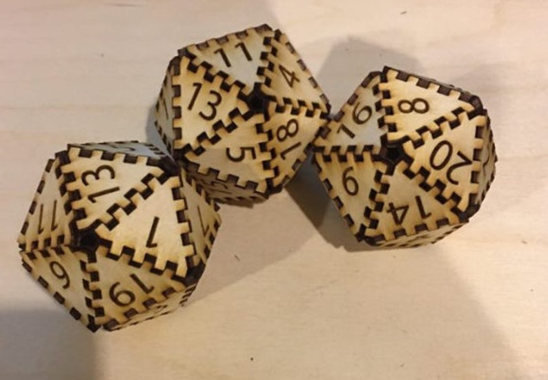 D20 20-Sided Dice For Dungeons and Dragons DnD and 6-Sided | Etsy