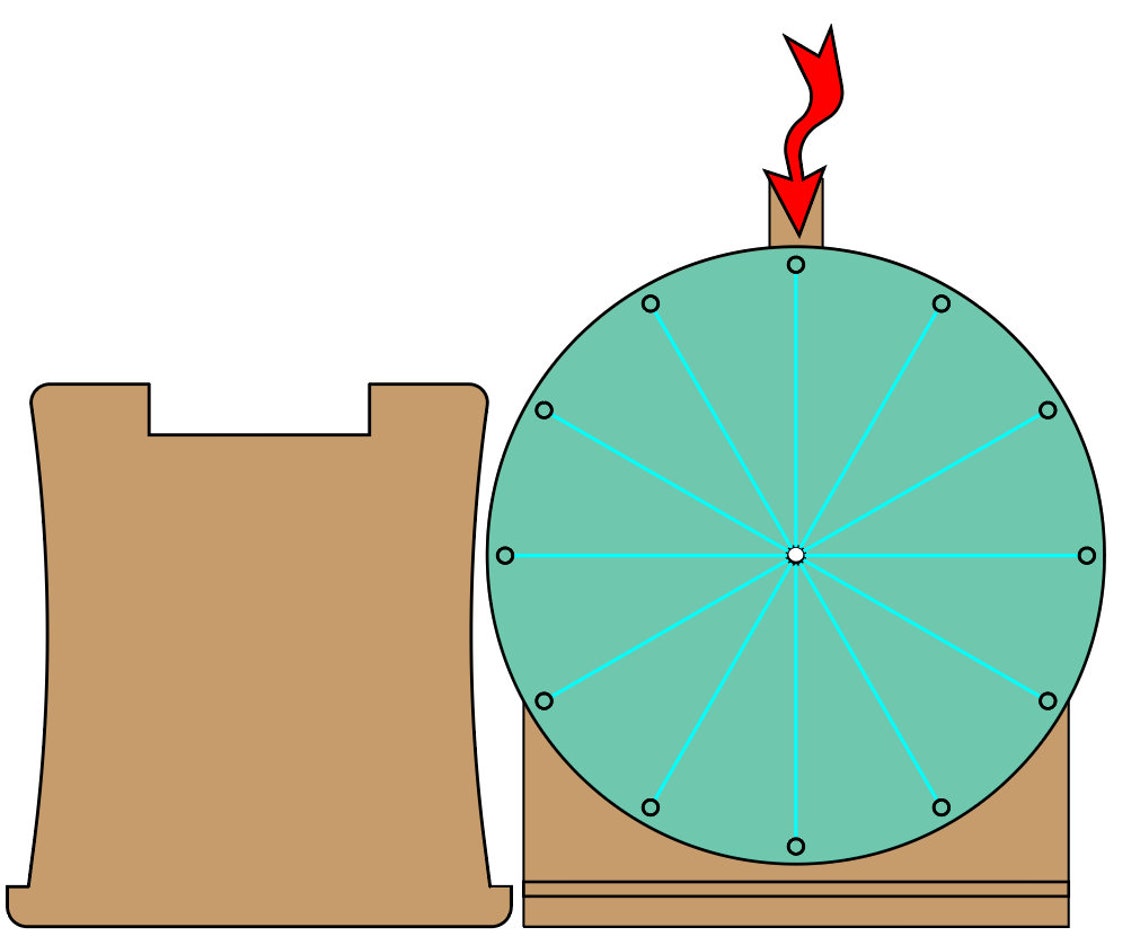 Pinwheel Spinner Laser Cutter SVG File Glowforge File - Etsy