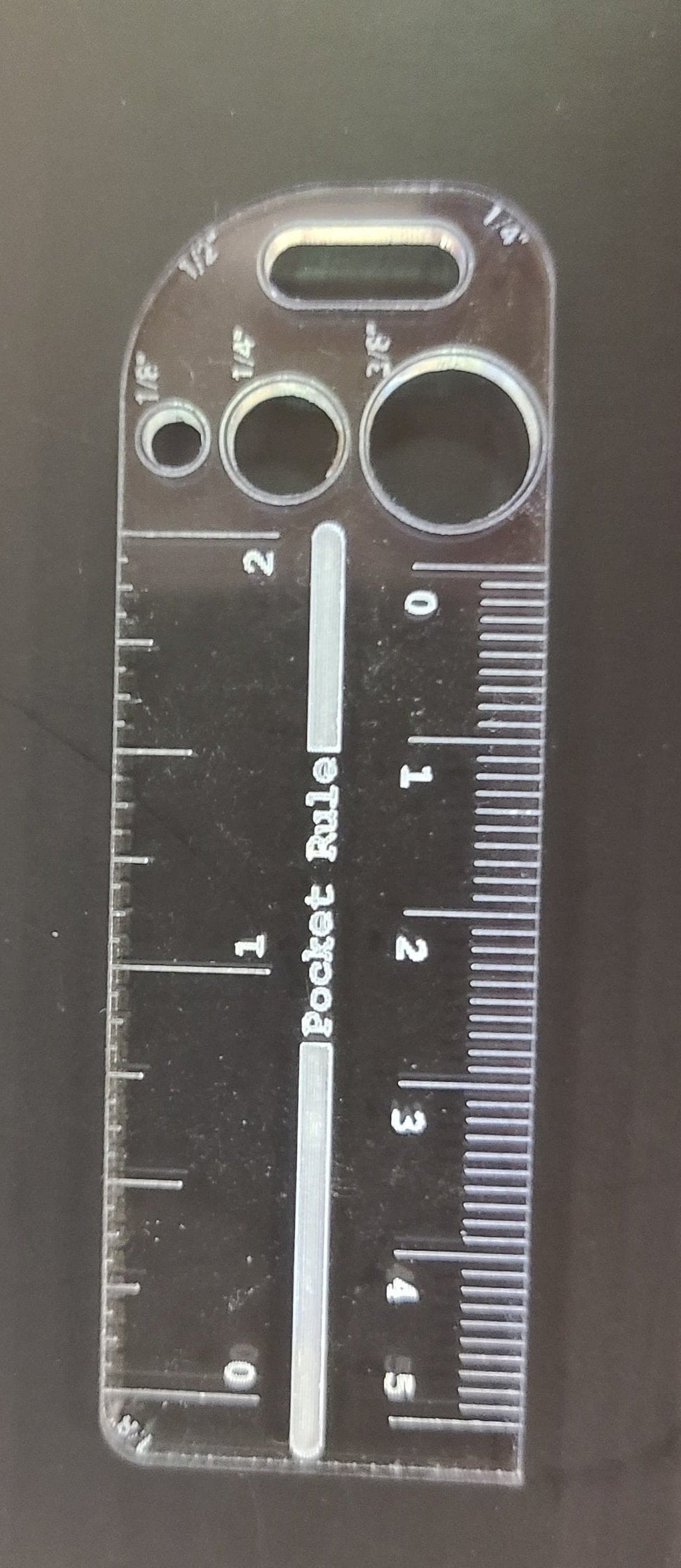 Pocket Ruler Key Chain Laser Cutter SVG File Glowforge File - Etsy