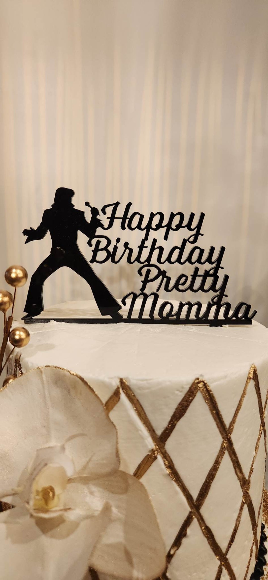 Elvis Cake Topper Laser Cutter SVG File Glowforge File - Etsy