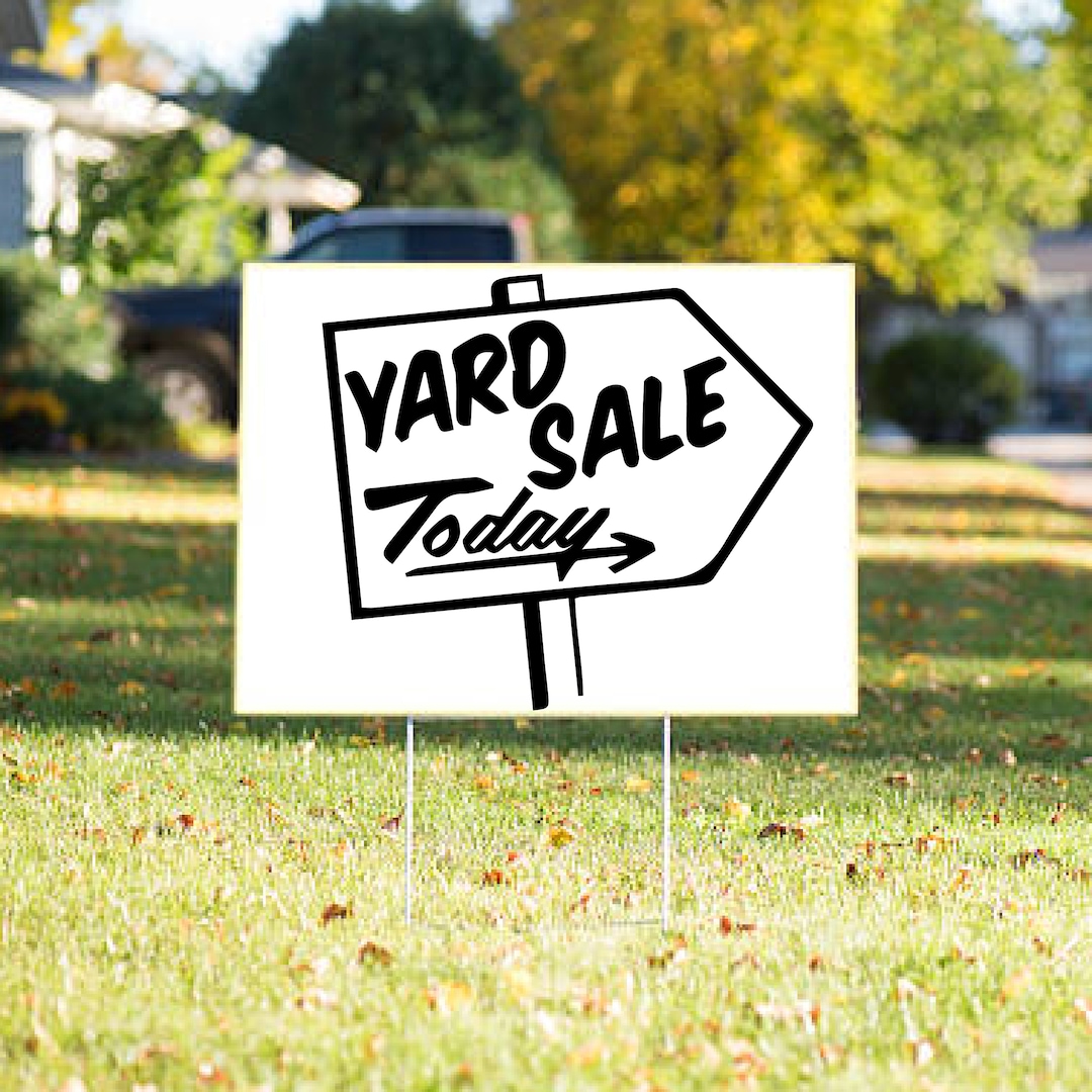 Yard Sale Today Sign File Digital Download - Etsy