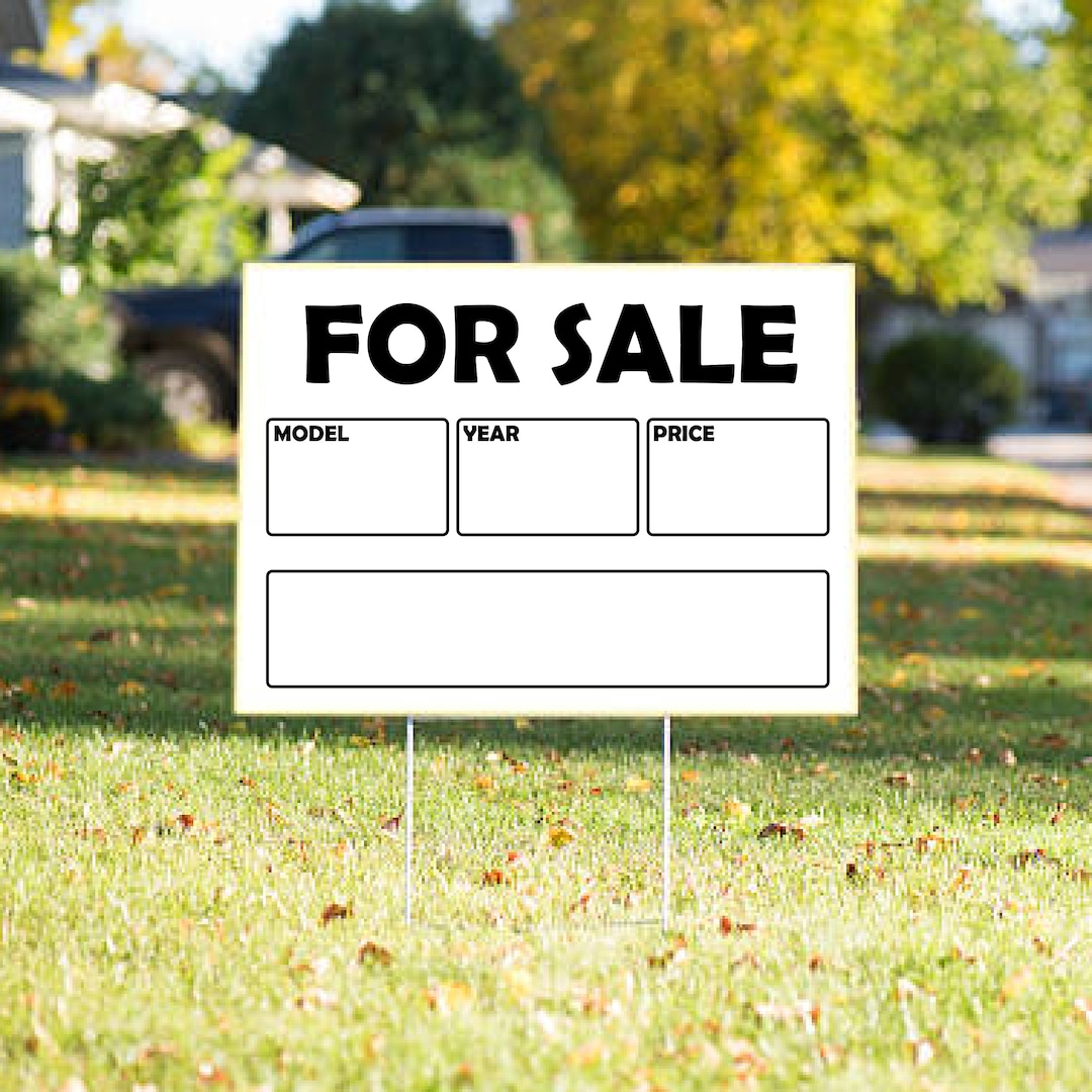 For Sale Sign File Digital Download - Etsy
