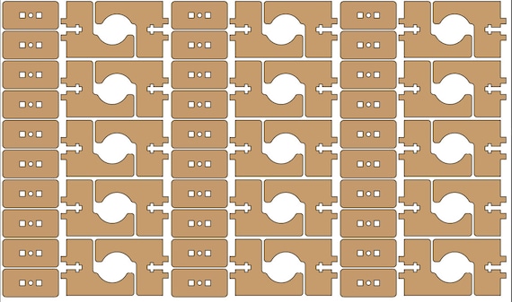 Wall Hook Laser Cutter SVG File Glowforge File | Etsy
