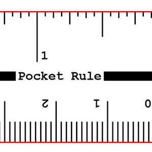 Pocket Ruler Key Chain Laser Cutter SVG File Glowforge File - Etsy