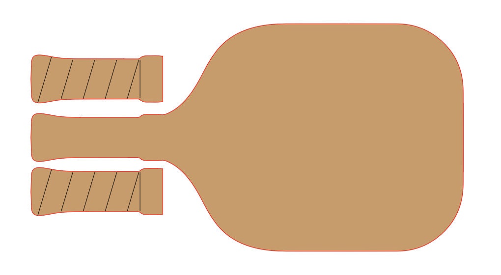 Pickle Ball Paddle Racket SVG File Easel Xcarve Ready Glowforge Ready ...