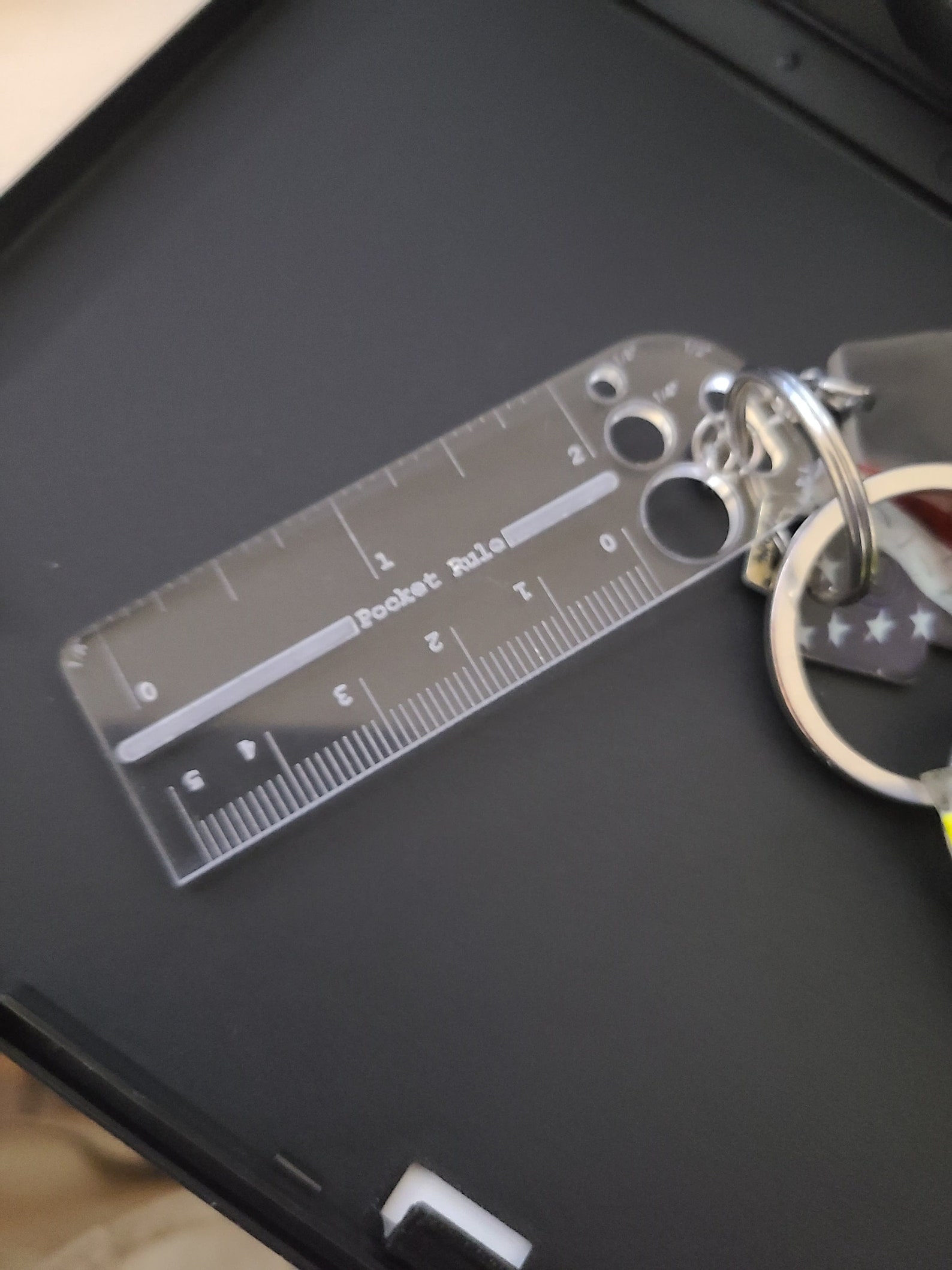 Pocket Ruler Key Chain Laser Cutter SVG File Glowforge File - Etsy