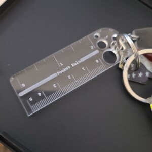 Pocket Ruler Key Chain Laser Cutter SVG File Glowforge File - Etsy