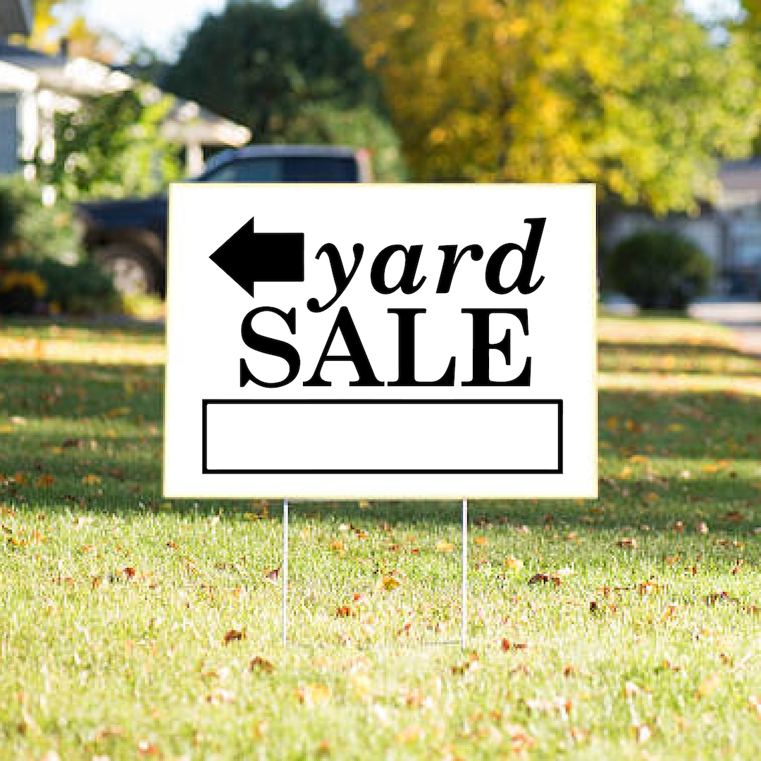 Yard Sale Sign File Digital Download - Etsy