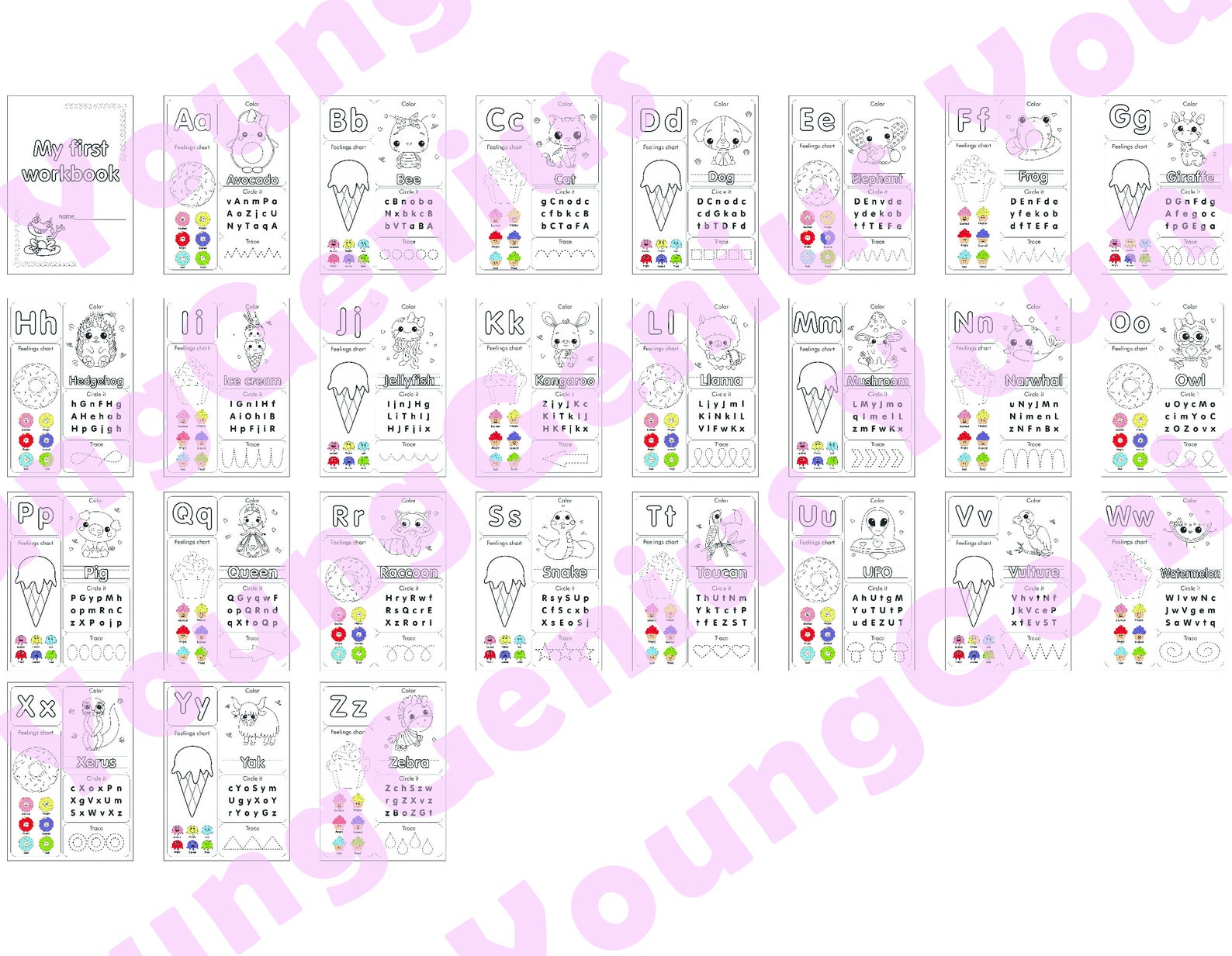 Preschool Learning Busy Book Tracing Alphabet Printable - Etsy