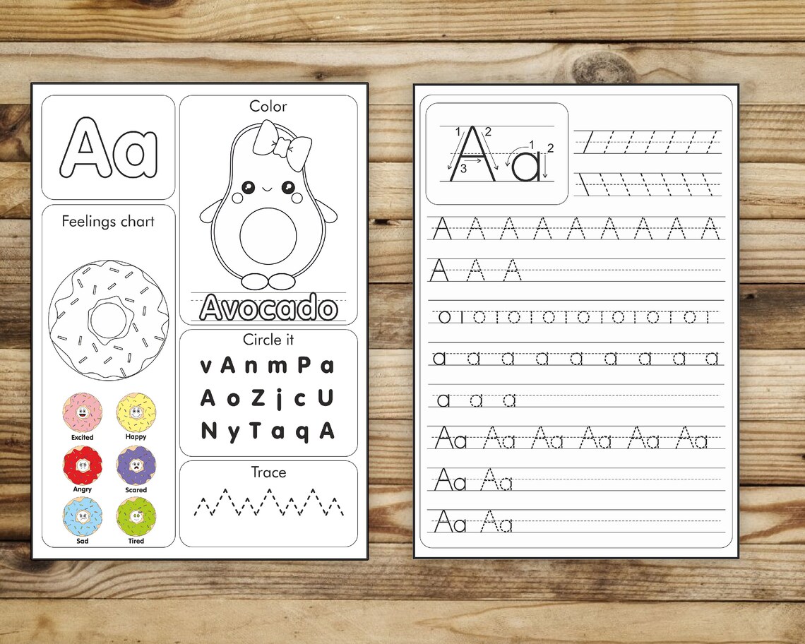 Preschool Learning Busy Book Tracing Alphabet Printable - Etsy
