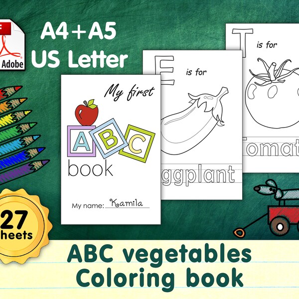 Vegan Colouring Book - Etsy