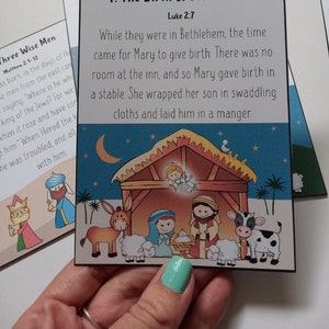 Advent Christmas Story Cards I Christian Christmas Story for Kids I ...