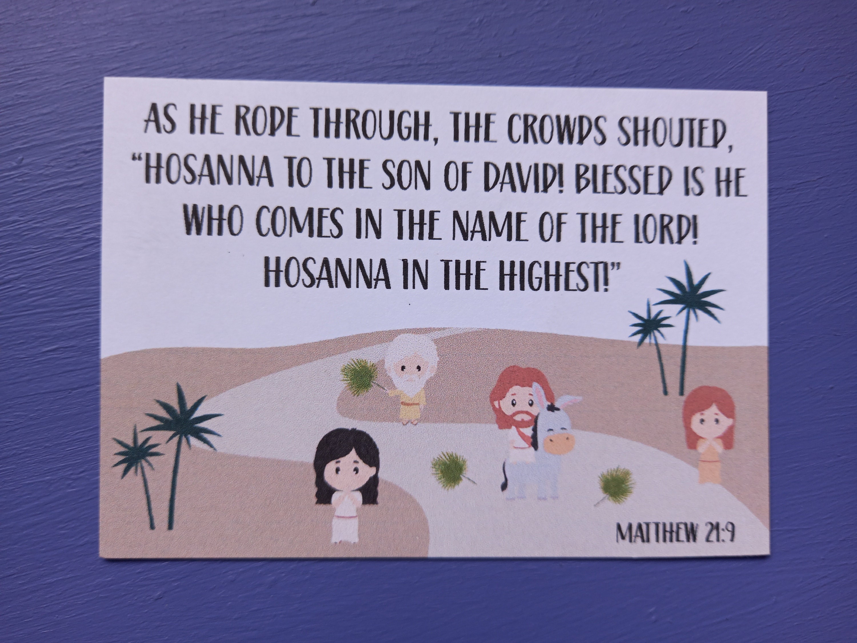 Easter Story Scripture Cards for Kids: Christian Bible Verses (digital ...