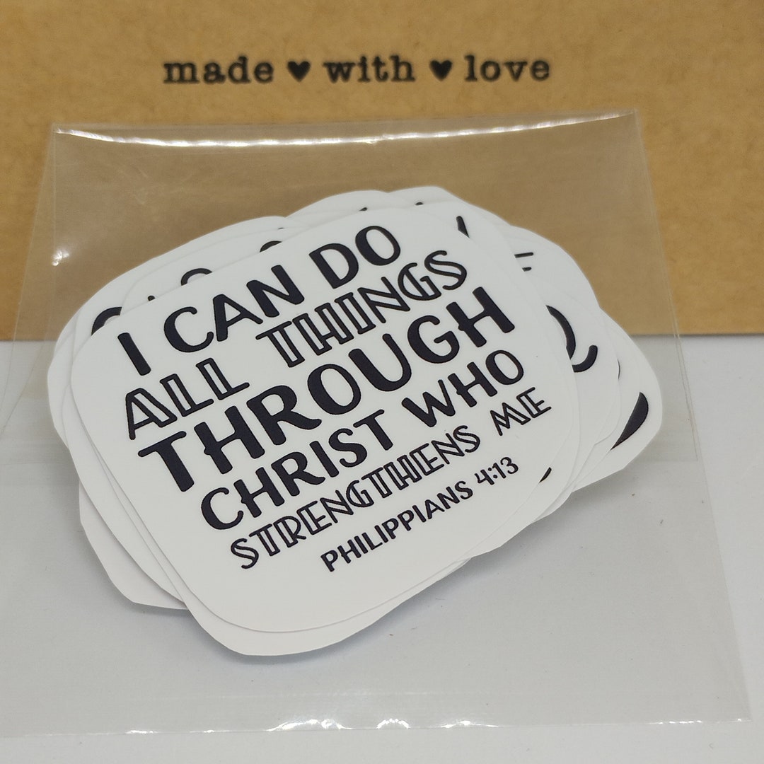 Bible Verse Sticker Pack #3 I 13 Stickers I Bible Stickers Christian ...