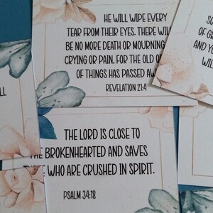 Grief Scripture Cards: Comforting Bible Verse Prints (digital Download ...