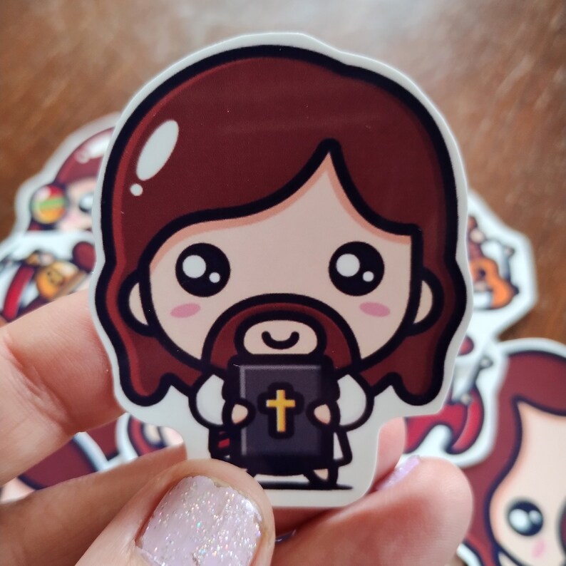 Cute Jesus Stickers Pack #2 I 15 Stickers I Bible Stickers Christian ...