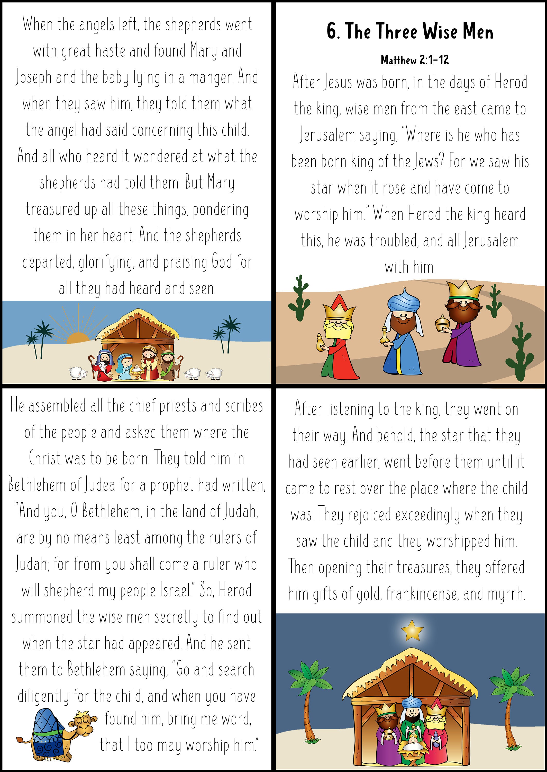 Advent Christmas Story Cards I Christian Christmas Story for Kids I ...