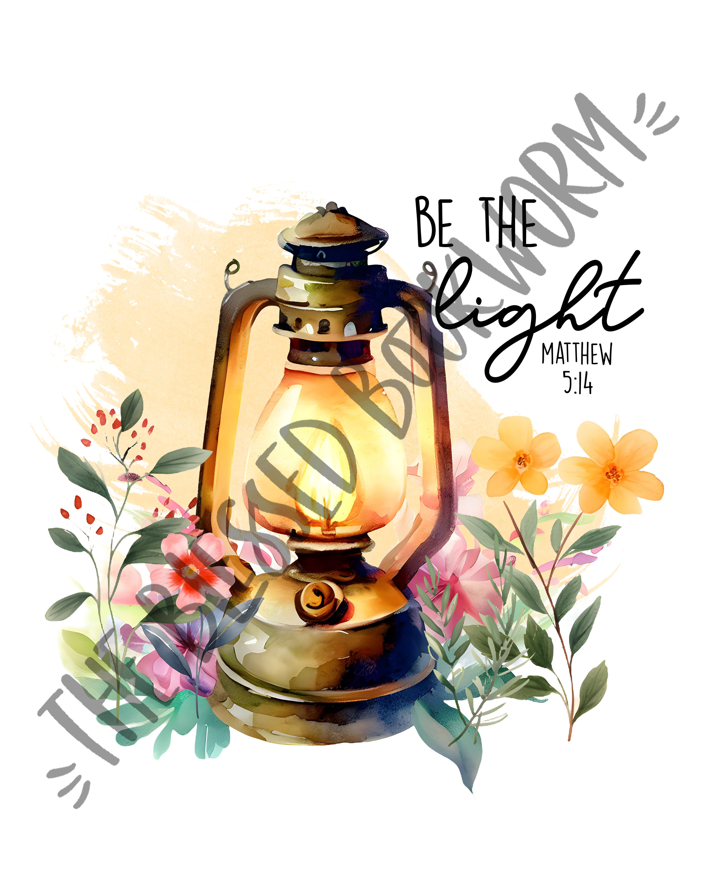 Be the Light Bible Verse Wall Art Printable L Scripture Decor L Matthew ...