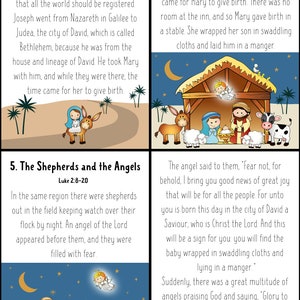 Advent Christmas Story Cards I Christian Christmas Story for Kids I ...