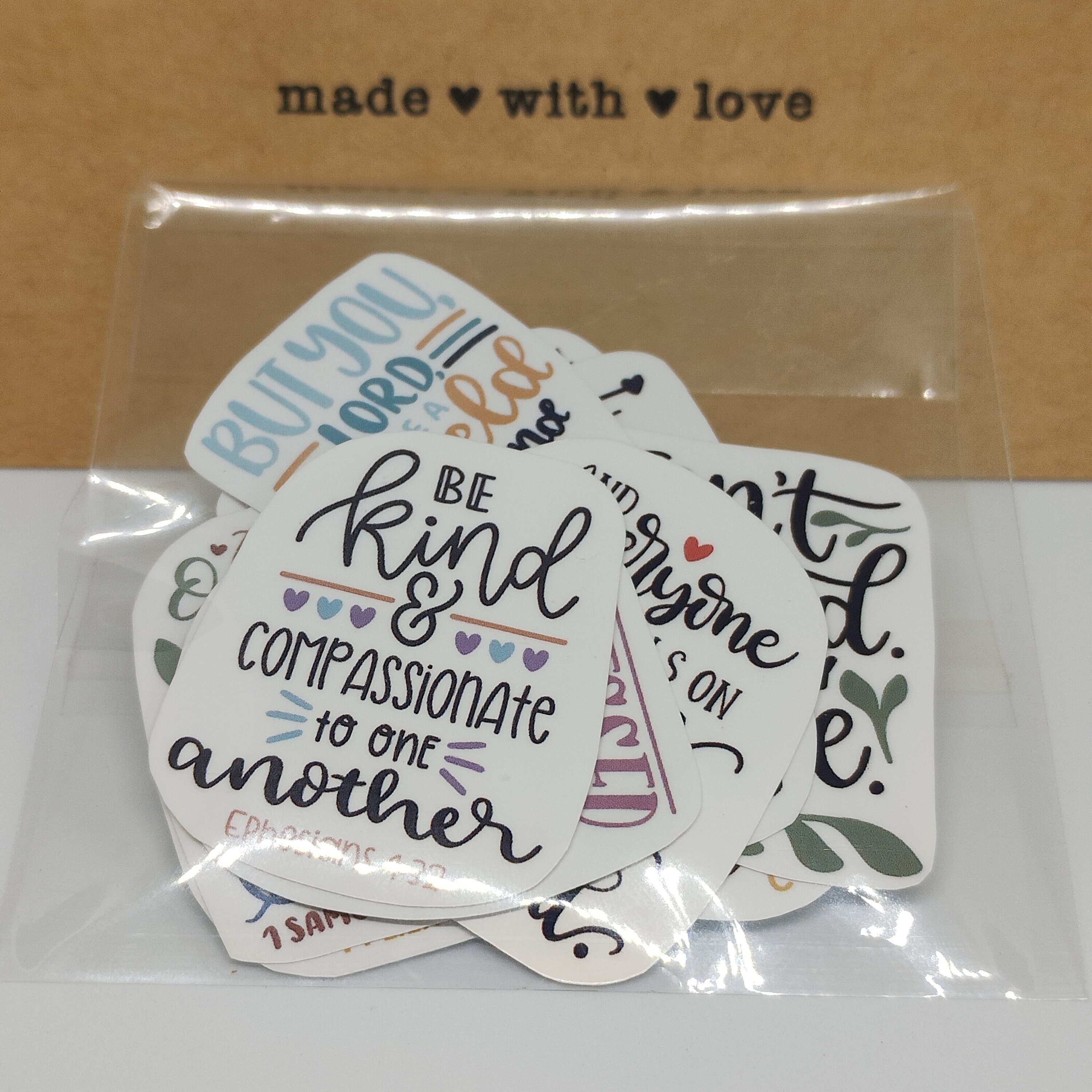 Bible Verse Sticker Pack 5 I 23 Stickers I Bible Stickers - Etsy