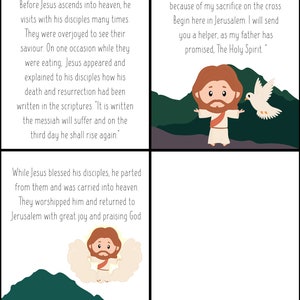 Printable Easter Story Cards I Christian Easter Story for Kids I Easter ...