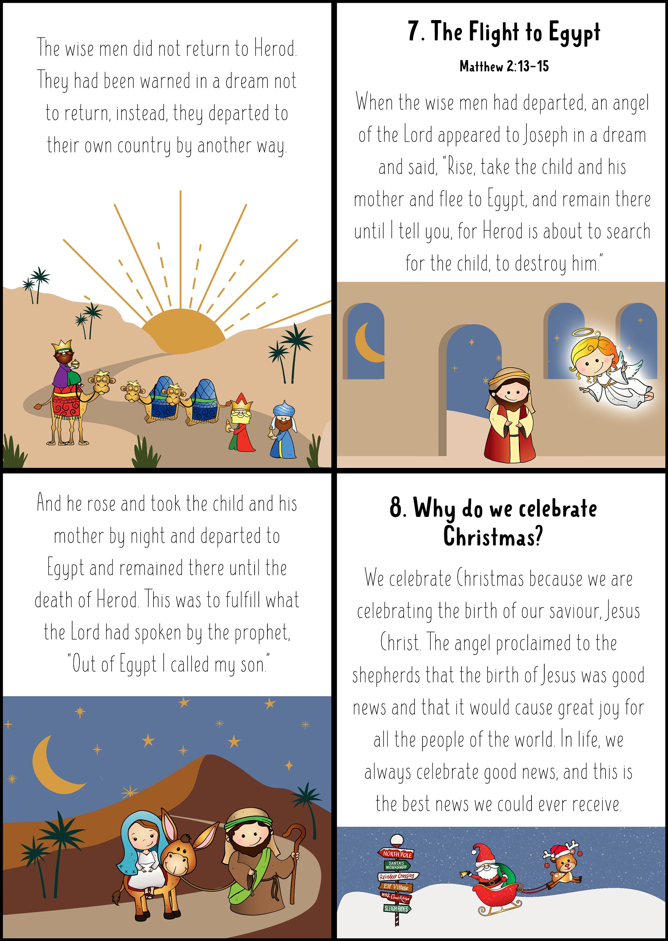Advent Christmas Story Cards I Christian Christmas Story for Kids I ...
