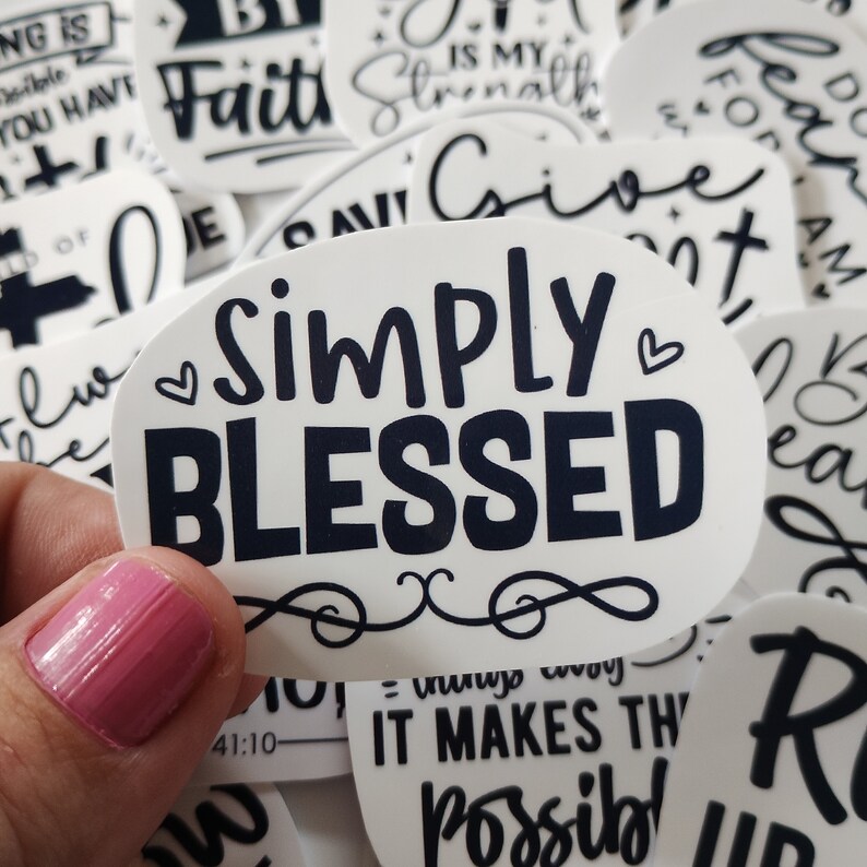 Bible Verse Sticker Pack #1 I 15 Stickers I Bible Stickers Christian ...