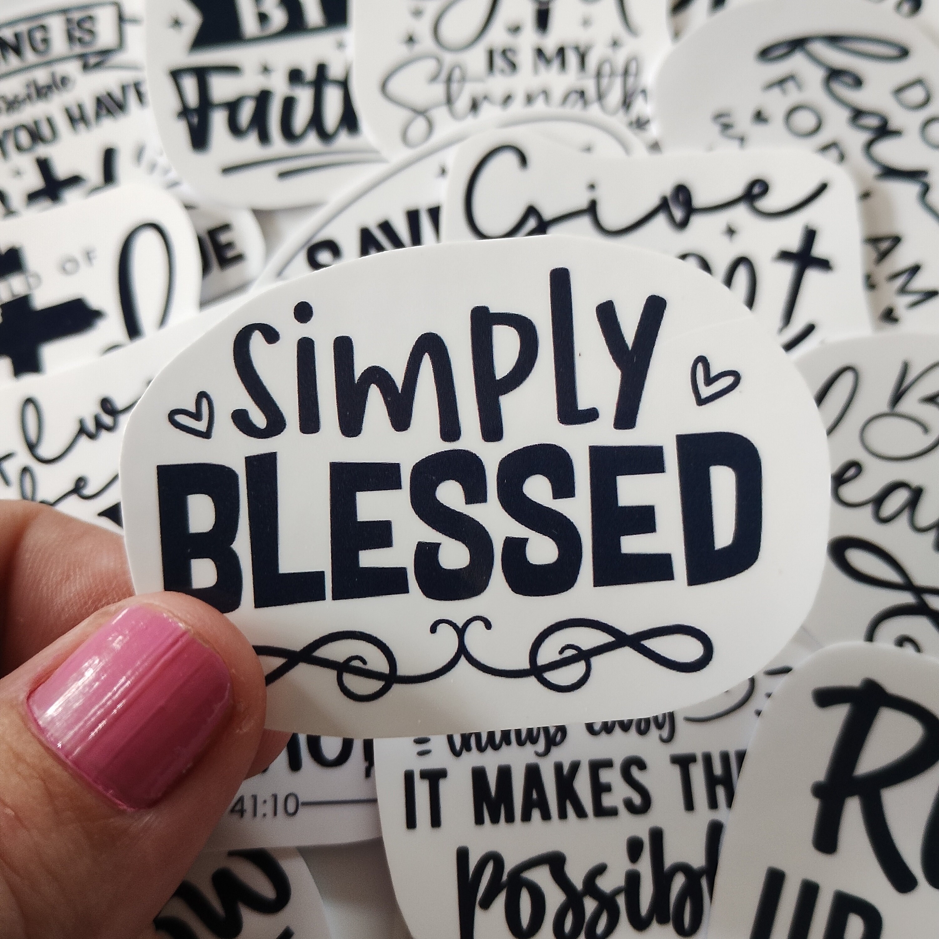 Bible Verse Sticker Pack #1 I 15 Stickers I Bible Stickers Christian ...