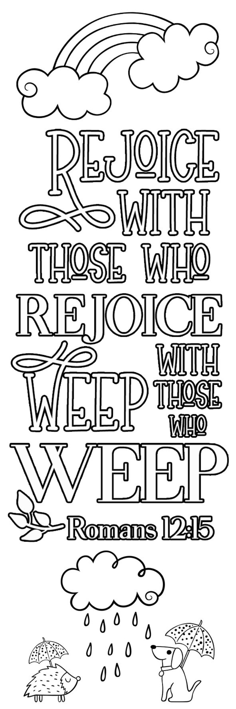 Colouring Bible Verse Bookmarks Printable I Romans I Scripture ...
