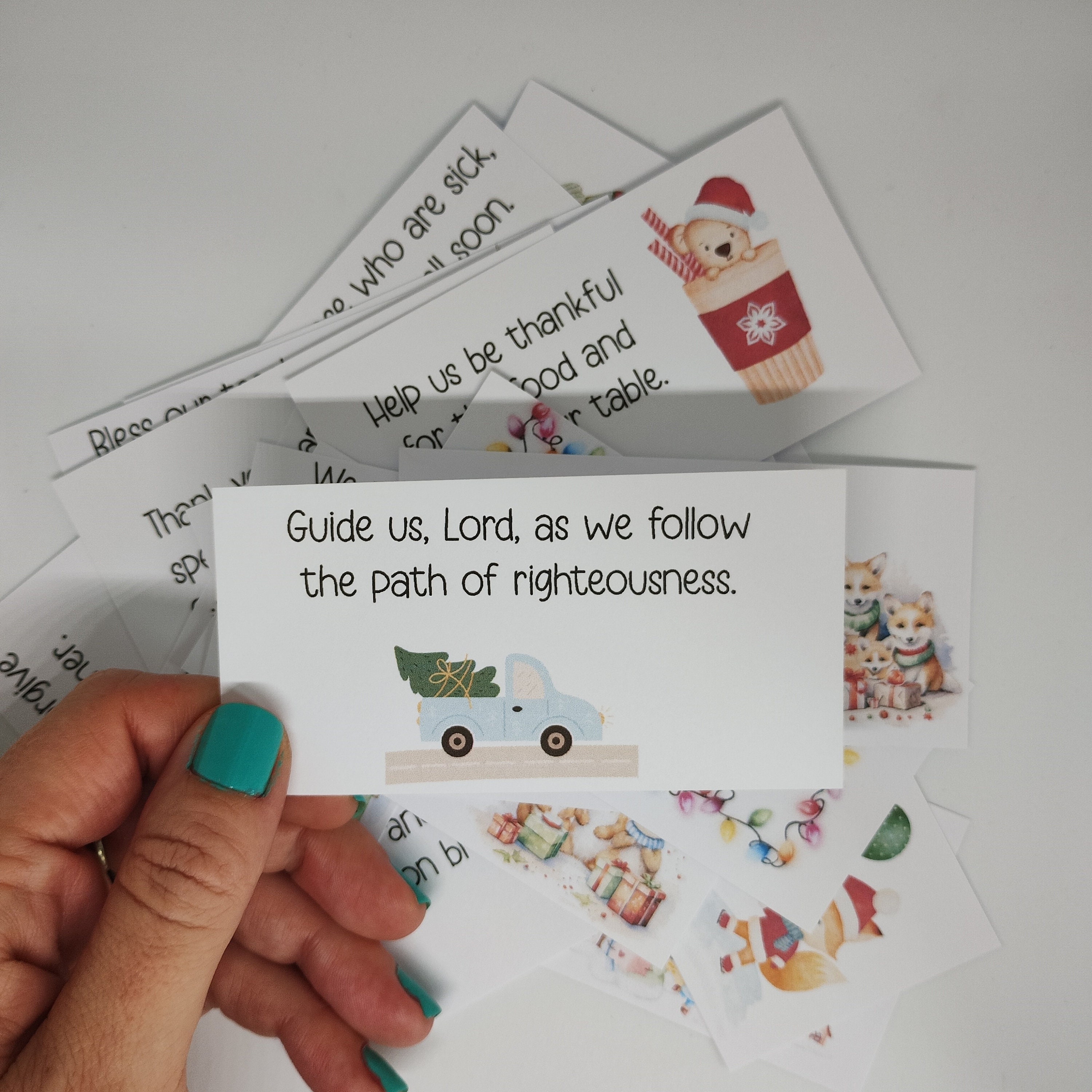 24 Printable Kids Christmas Prayer Cards L Advent Calender Filler L ...