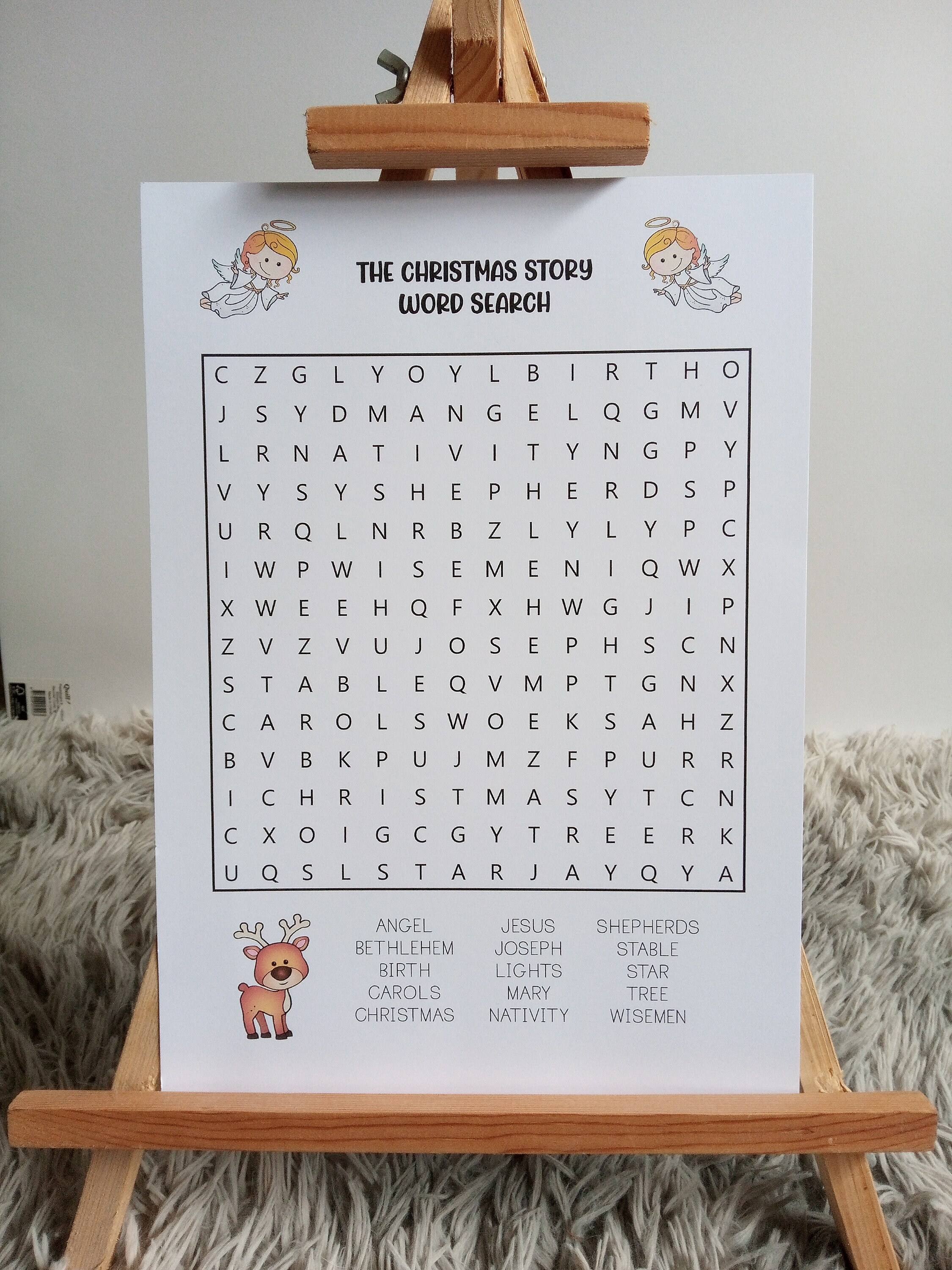 Christmas Story Activity Pack: Maze, Wordsearch, Coloring (printable ...